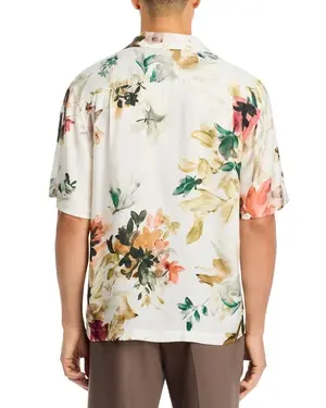 Simkhai Casper Ivory Floral Shirt