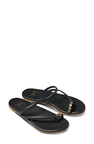Beek Starbird Studded Toe Ring Slide Sandal - Black