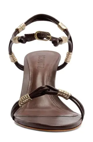 Schutz Nara Ankle Strap Sandal - Root Brown