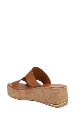 Franco Sarto Tahani 2 Platform Wedge Sandal - Caramel