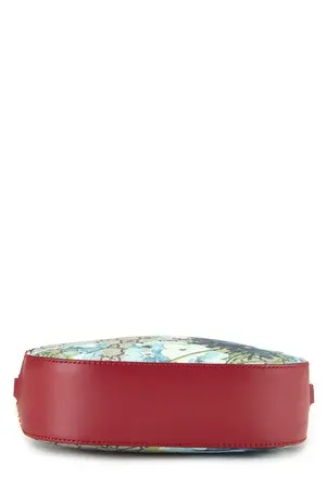 Gucci Gg Blooms Supreme Canvas Chain Crossbody - Red