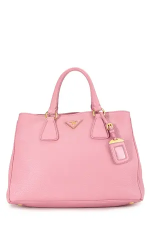 Prada Vitello Daino Convertible Tote - Pink