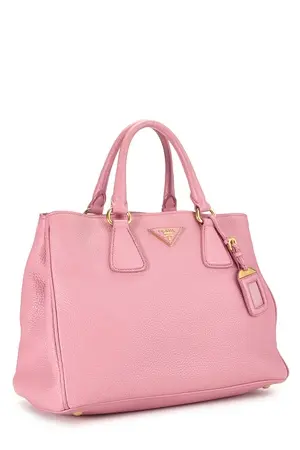 Prada Vitello Daino Convertible Tote - Pink