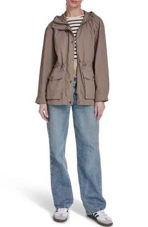 LEVI'S Water Resistant Hooded Jacket - Pinebark
