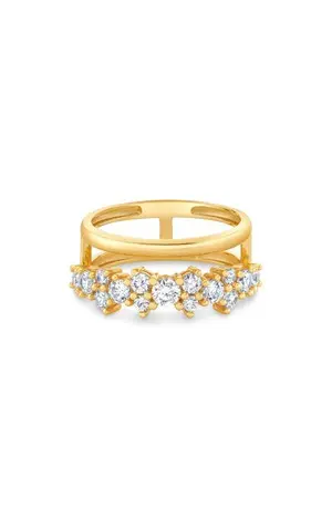CRISLU Cubic Zirconia Double Band Ring