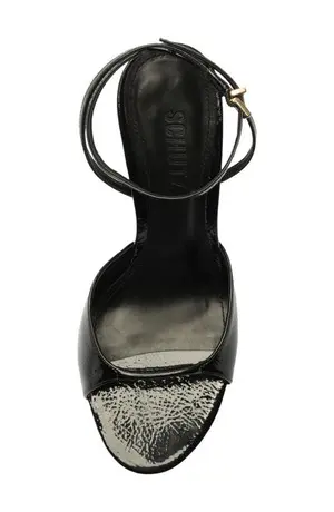 Schutz Arlette Ankle Strap Sandal - Black
