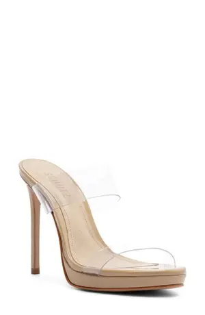 Schutz Ariella Platform Sandal - Beige