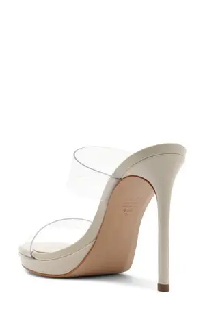Schutz Ariella Platform Sandal - Sugar White