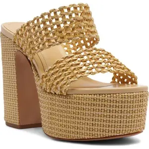 Schutz Aberdeen Platform Sandal - Beige