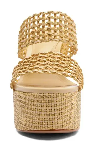 Schutz Aberdeen Platform Sandal - Beige