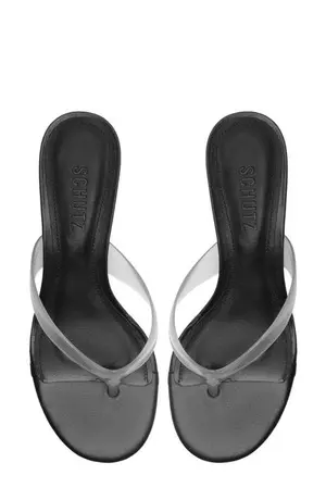 Schutz Roslyn Wedge Sandal - Black