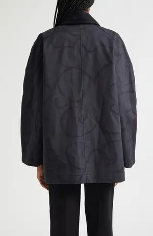 Marimekko Essee Keidas Water-resistant Floral Cotton Coat