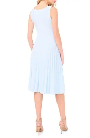 Halogen Sleeveless Knit Drop-waist Dress - Ocean Air