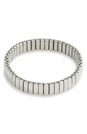 OPEN EDIT Watchband Stretch Bracelet - Silver