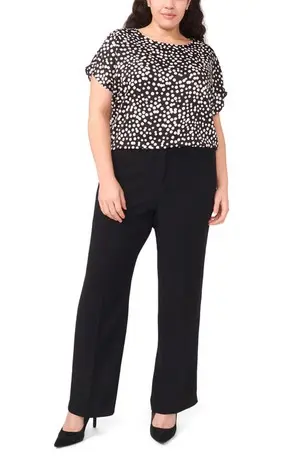 Halogen Polka Dot Crepe Top