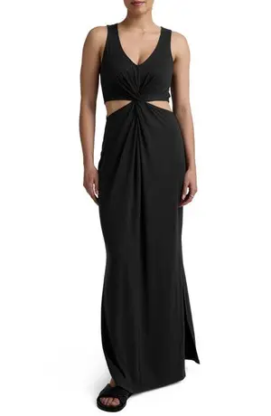 Beyond Yoga Cutout Detail Maxi Dress - Black