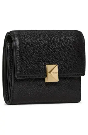 Kate Spade New York Deco Small Pebbled Leather Flat Wallet