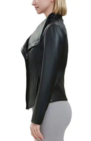 KIMI + KAI Faux Leather Moto Jacket