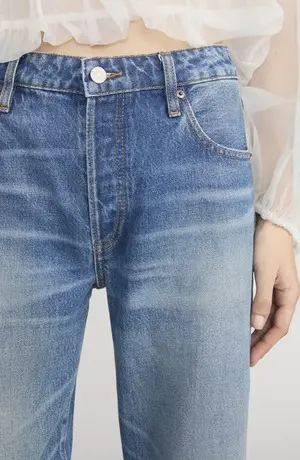 FRAME The Essential Straight Leg Jeans - Fighter