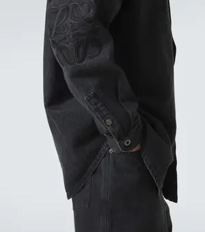 Loewe Anagram Denim Overshirt - Black