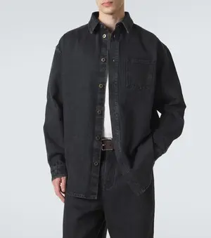 Loewe Anagram Denim Overshirt - Black
