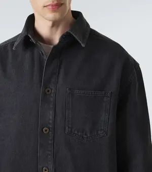 Loewe Anagram Denim Overshirt - Black