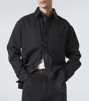Loewe Anagram Denim Overshirt - Black