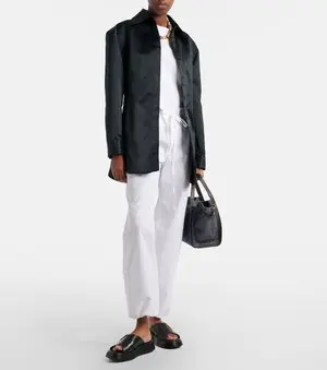 TOD'S Leather Slides - Black