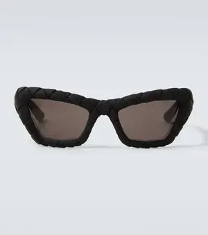 Bottega Veneta Intrecciato Sunglasses - Black