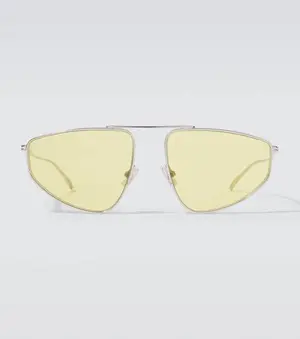 Bottega Veneta Aviator Sunglasses - Yellow