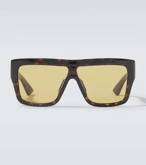 Bottega Veneta Flat-top Sunglasses - Brown