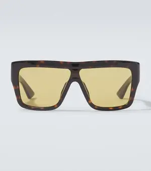 Bottega Veneta Flat-top Sunglasses - Brown