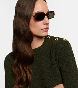 Bottega Veneta Knot Rectangular Sunglasses