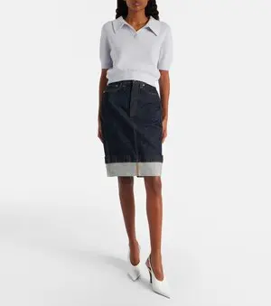 Khaite Leni Wool And Cashmere Top - Grey