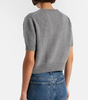 Khaite Jas Cashmere Top - Grey
