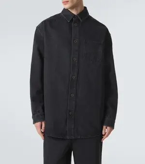 Loewe Anagram Denim Overshirt - Black