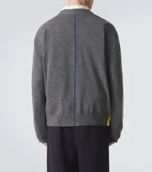 Loewe Anagram Wool Cardigan - Grey