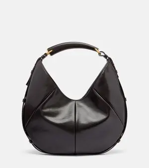 Saint Laurent Mombasa Medium Leather Shoulder Bag - Brown