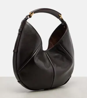 Saint Laurent Mombasa Medium Leather Shoulder Bag - Brown