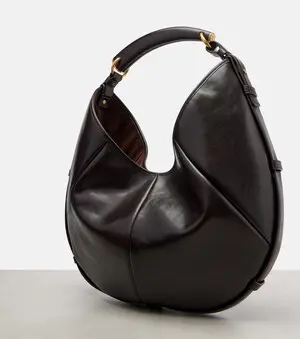 Saint Laurent Mombasa Medium Leather Shoulder Bag - Brown