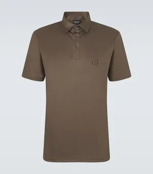 Giorgio Armani Logo Polos For Men