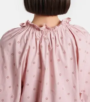 Valentino Garavani Broderie Anglaise Cotton Blouse