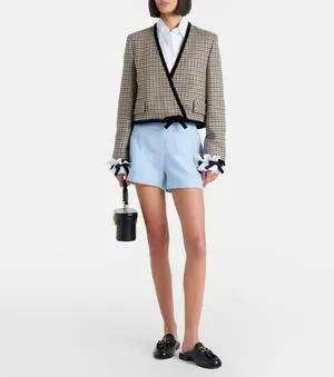 Valentino Garavani Crepe Couture Vgold Shorts