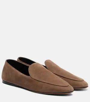 THE ROW Suede Loafers