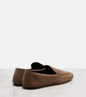 THE ROW Suede Loafers