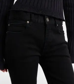 Balenciaga Low-rise Capri Jeans - Black