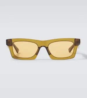 Bottega Veneta Square Frame Sunglasses - Green
