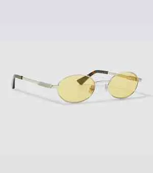 Bottega Veneta Oval Frame Sunglasses
