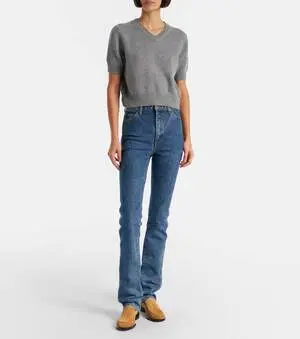 Khaite Jas Cashmere Top - Grey