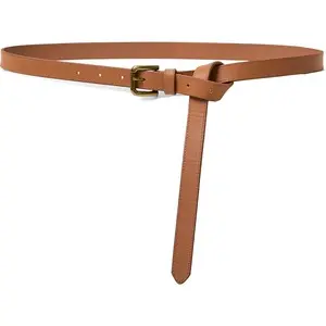 Paige Clara Leather Belt - Camel